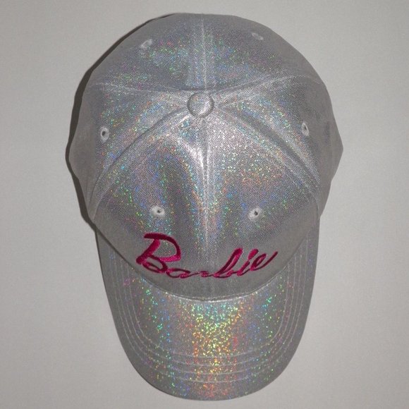 ReneeLily | Accessories | Barbie Embroidered Silver Glitter Baseball ...
